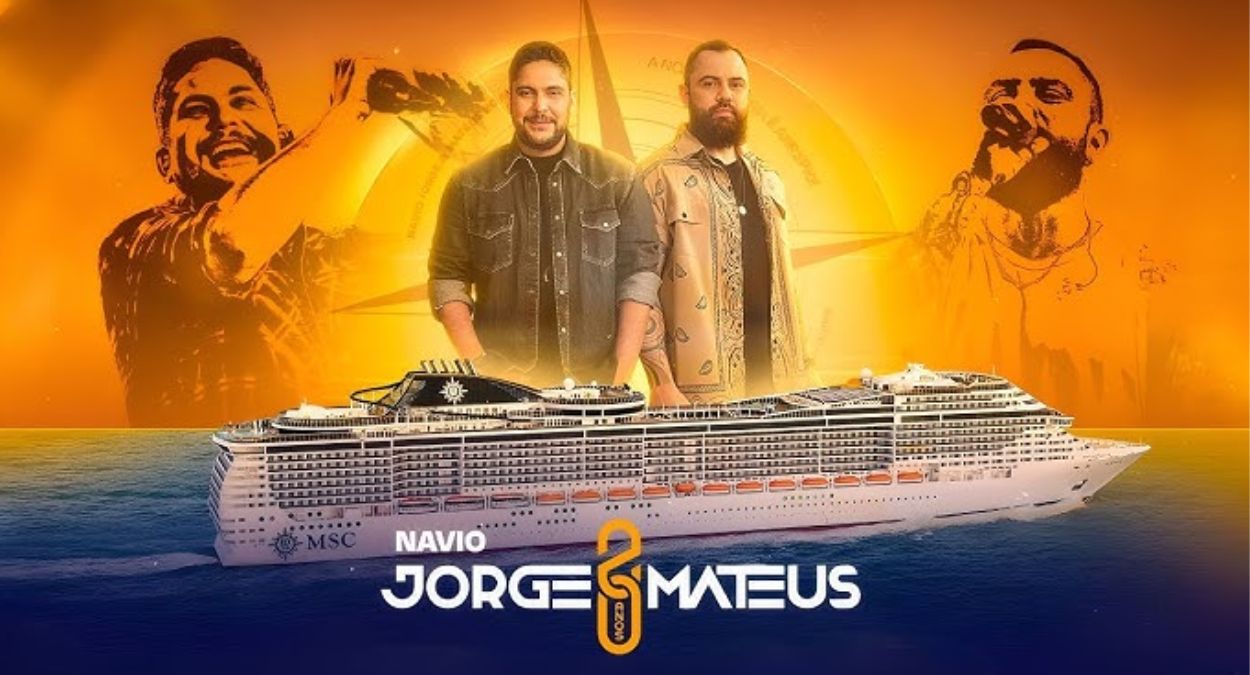 Navio Jorge e Mateus 2026 promete celebrar 20 anos da dupla com shows em alto-mar