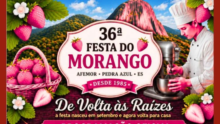 Festa do Morango de Pedra Azul 2026 divulga programação com shows e ...